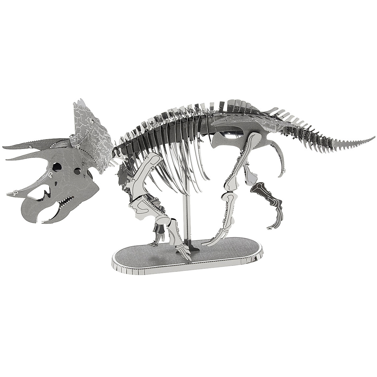Metal Earth Fascinations 3D Metal Model Kits Set of 4 Dinosaurs - T-Rex, Stegosaurus, Triceratops and Pteranodon