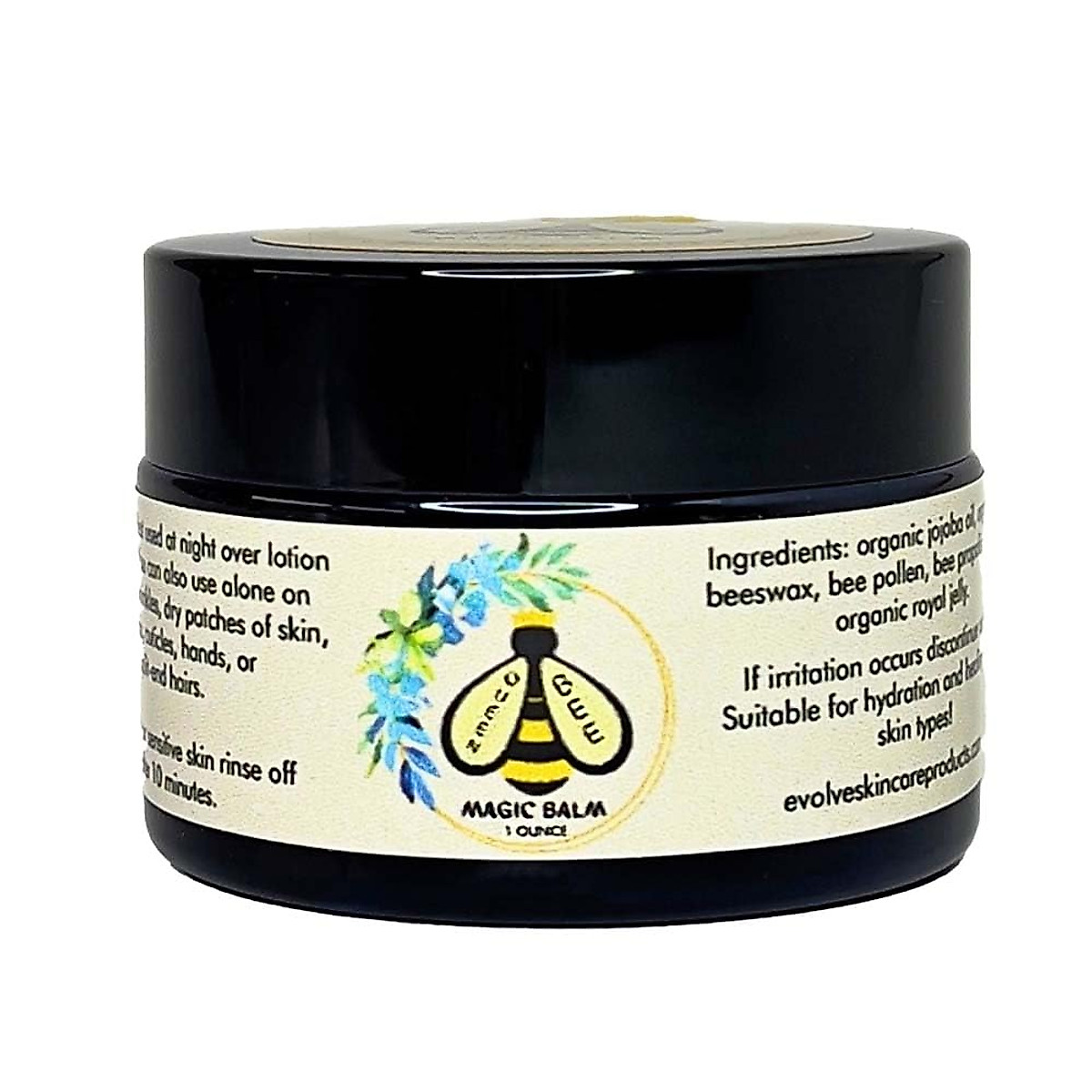 Evolve Skin Care Queen Bee Magic Balm - Versatile Herbal Skincare for Most Skin Conditions - (1 oz)