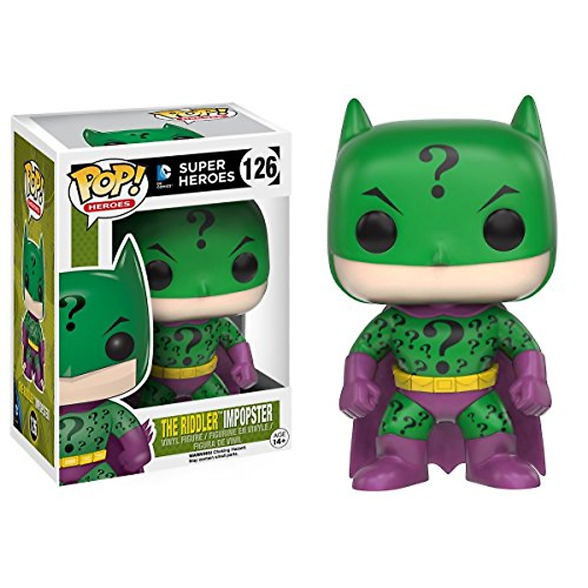 Funko POP Heroes Villains as Batman Riddler Action Figure