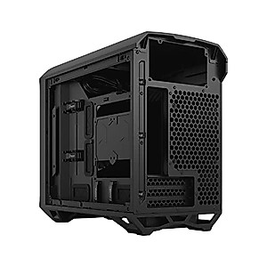 Fractal Design Torrent Nano Black - Solid Side Panel - Open Grille for Maximum air Intake - 180mm PWM Fan Included - Type C - mITX Airflow Mini Tower PC Gaming Case