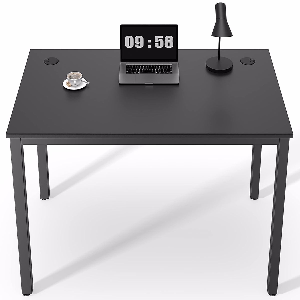 EE EUREKA ERGONOMIC 39 Inch Small Black Gaming Computer Desk, Home Office Corner PC Laptop Table Modern Mini Cute for Small Spaces Kids Boys Girls Teens Gifts Bedroom Work Study Writing, EPA Certified