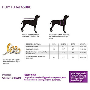 HDE Dog Raincoat Hooded Slicker Poncho for Small to X-Large Dogs and Puppies Yellow - L