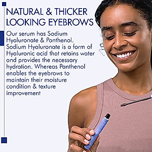 Obagi Nu-Cil Eyebrow Boosting Serum - Ultimate Eyebrow Growth Serum with Hyaluronic Acid - Dermatologist Approved Brow Serum for Thin, Patchy & Over-Tweezed Eyebrows - Fast Absorbing - 6ml