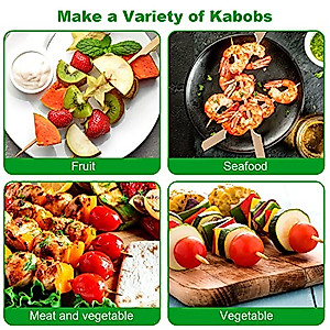 300 Pcs Bamboo Skewers, Cocktail Skewers, for Appetizers, BBQ,Fruit Kabobs,Sandwich.