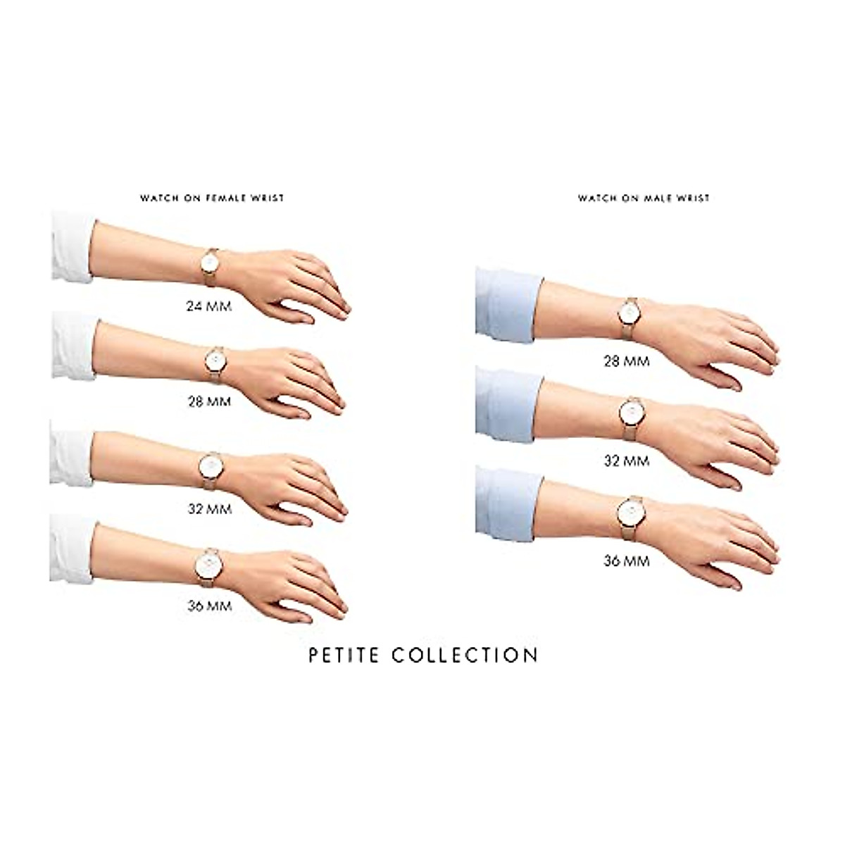 Daniel Wellington Petite Unitone 28mm Women's Watch, Stainless Steel (316L) Rose Gold Watch for Women