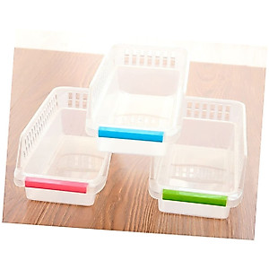 Cabilock Box Refrigerator Fruit Container Kitchen Container Fruit Organizer Refrigerator Organizer Small Refrigerator for Room Beverage Refrigerator Fridge Bins Kitchen Organizer Food Soda