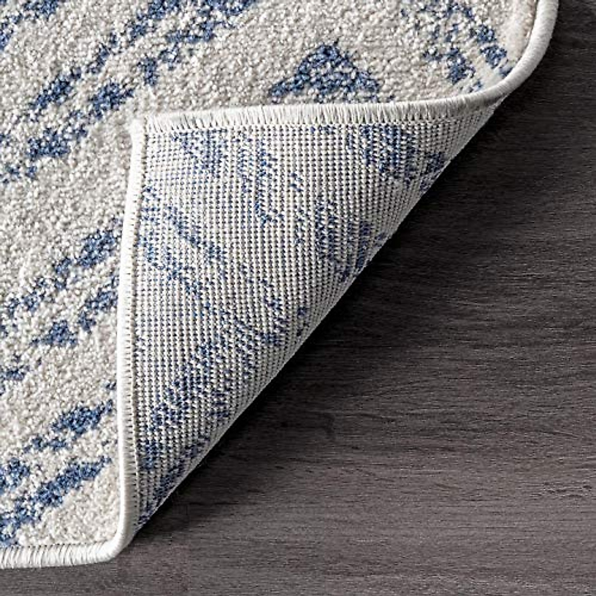 nuLOOM Rosanne Geometric Runner Rug, 2' 6" x 10', Blue