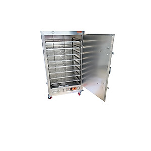 HeatMax 322758 Large Electric Commercial Food Warmer Holding Cabinet for 16 Full Size Pans, for Churches, Schools, Institutions - Made in USA with Service and Support - 120V Plug, Potluck