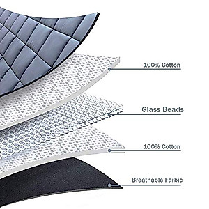 AsFrost Weighted Blankets for Kids and Adults, 60''x80'' 15lbs, 100% Breatehable Cotton with Premium Glass Beads of Heavy Blanket, Can be Used in All Seasons, Dark Grey