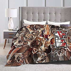 Anime Baki The Grappler Blanket Tapestry Sofa Office Bedroom Throw Blankets Super Soft Cozy Microfiber Blanket Bedding 40"X30"