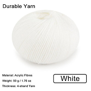 Yarn for Crocheting and Knitting, QLRFFLJOY Soft Crochet Yarns Skeins Multicolored Yarn Balls DIY Yarn Skein for Making Shoes, Sweater, Hat, Gloves, Scarf, Socks