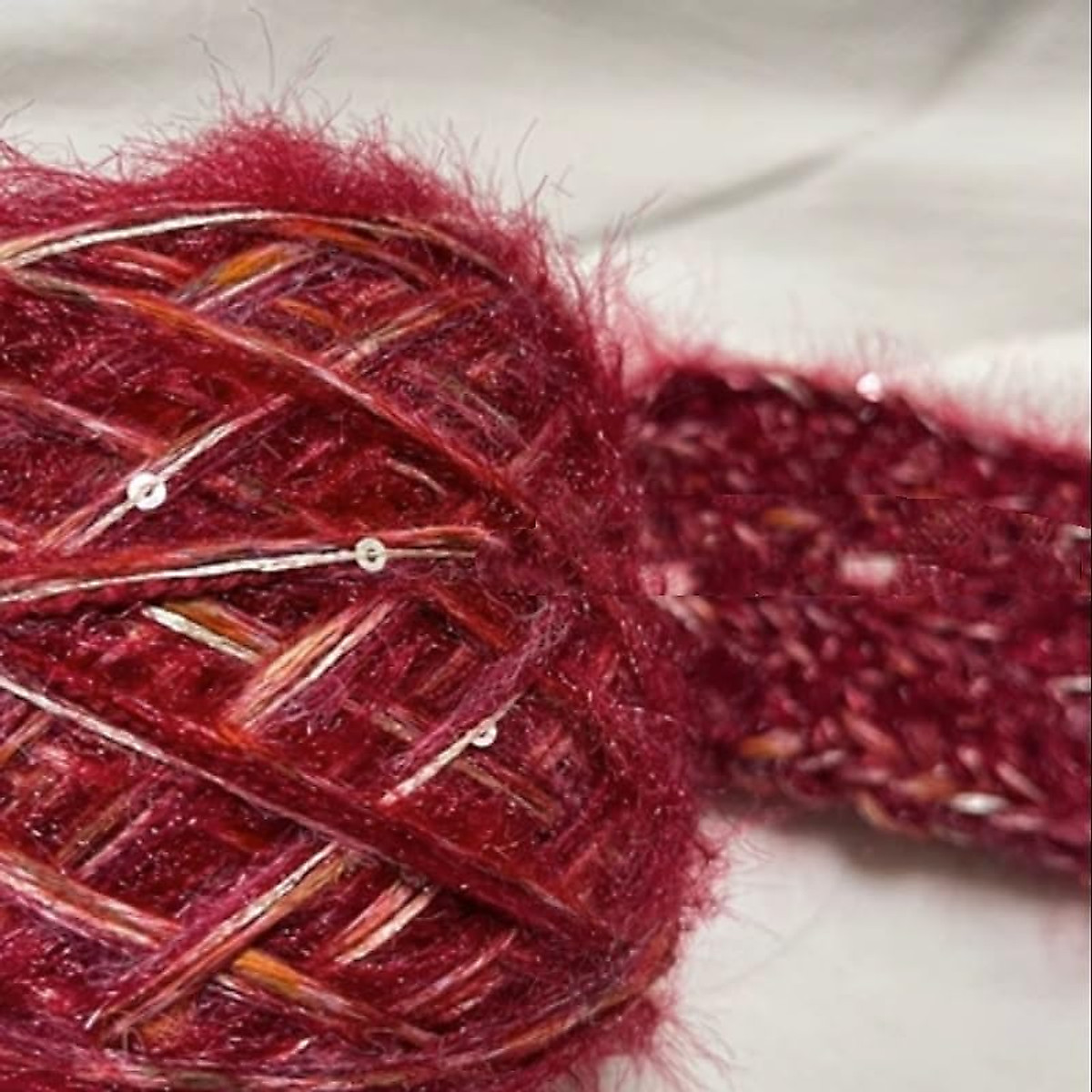 125g/roll Green Yarn Tricot Wool Blends DIY Hand Knitting Features Hand Mixed Plush Yarn Wool Ball Crochet Woven Hairpin Sweater (Color : 04 125g)