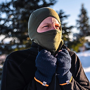 100% Merino Wool Balaclava Olive Drab One Size