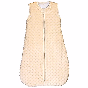 BABYINABAG Summer Model Baby Sleeping Bag and Sack, Plush Minky Dot, 1.25 Togs, for Infants and Toddlers (Large (22 mos - 3T))