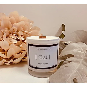 Santal Le Labo Inspired Soy Candle Wood Wick | Gift Idea | Home Decor