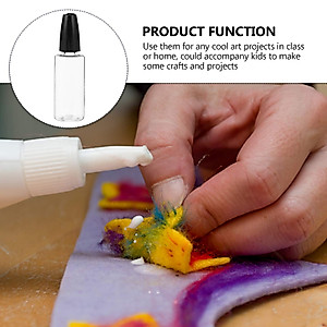 Scicalife 10pcs Needle Tip Glue Bottle Plastic Oil Bottle Steel Needle Dropper Bottles Precision Tip Applicator Bottles for DIY Quilling Craft Acrylic Painting