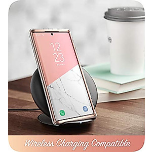 i-Blason Cosmo Series Case Designed for Galaxy Note 20 Ultra 5G (2020 Release), Protective Bumper Marble Design Without Built-in Screen Protector (Marble)