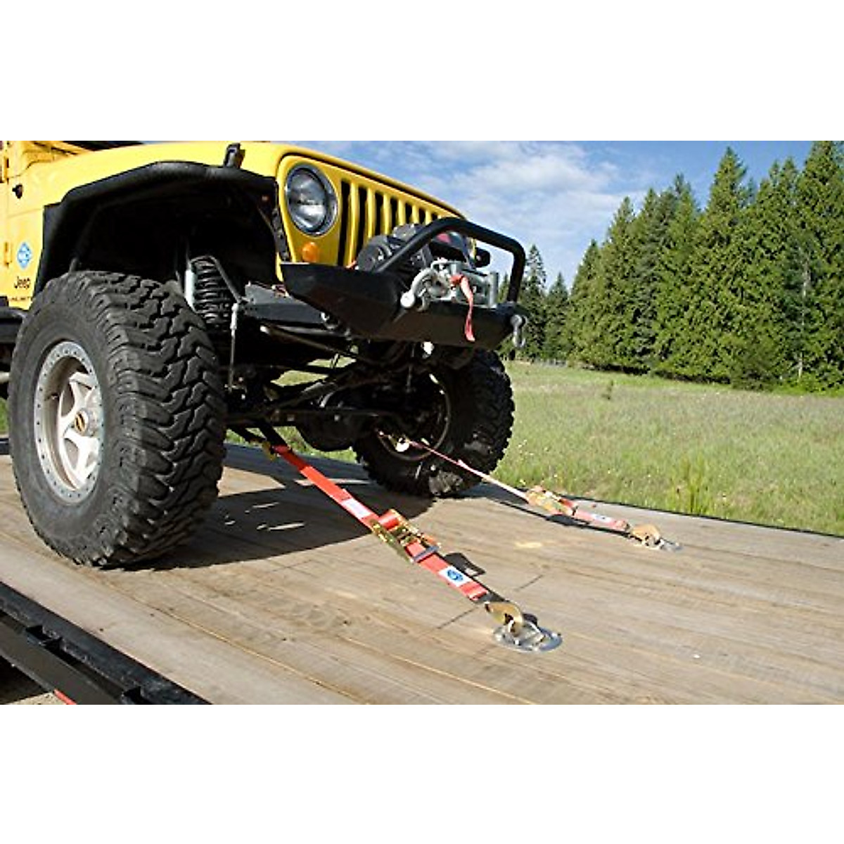 Mac's Tie-Downs 511118 Black Super Pack with 8' x 2" Direct Hook Combination Axle Straps