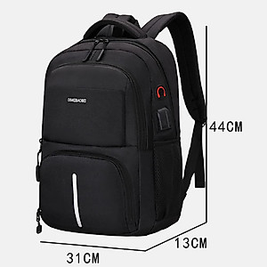 Travel Laptop Backpack For Men And Women, Business Anti Theft Slim Durable Laptops Back Pack With USB Charging Port, Water Resistant Computer Bag Fits 15.6 Inch Notebook Gifts For College School