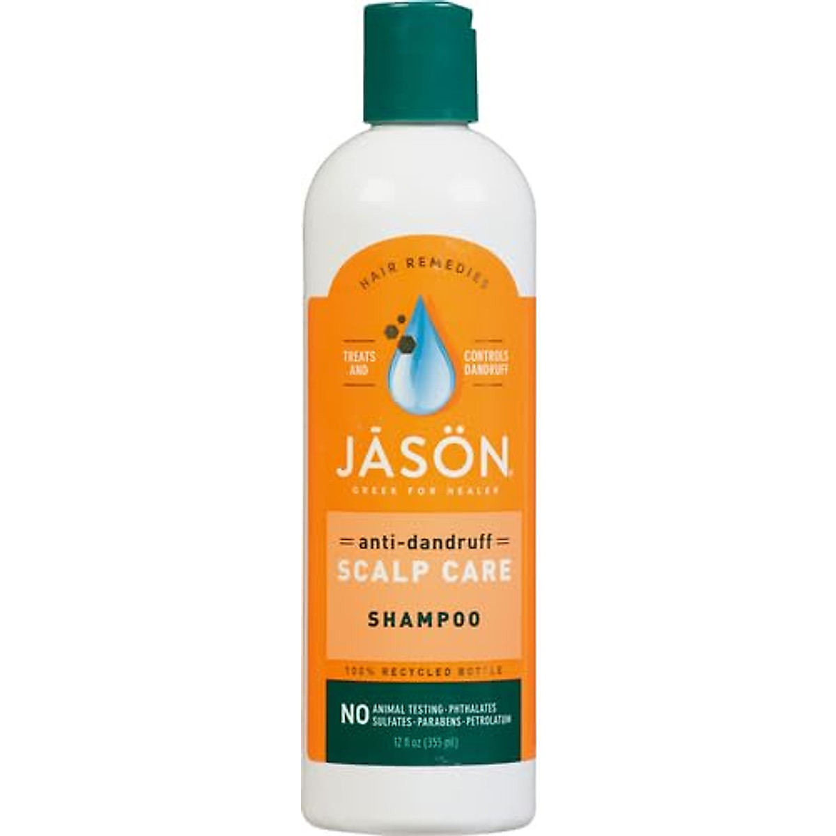 Jason Dandruff Relief Treatment Shampoo, 12 Oz (Packaging May Vary)