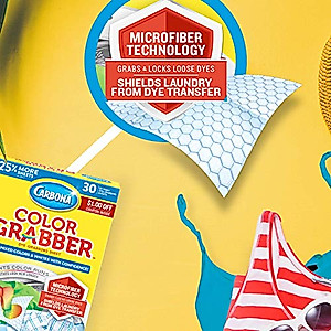 Carbona Color Grabber™ | Protects Laundry From Color Runs or Bleeds | Mix Whites & Colors | In-Wash Dye Grabbing Sheets | 30 Count Per Box, 3 Pack