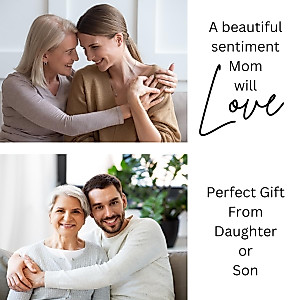 Mom, Now That I'm Older- Gift for Mom from Daughter Or Son for Mother's Day, Christmas, Birthday - Made in USA - Mom's 50th/70th/80th Birthday Gift, 5 x 7 inches, Wood Color