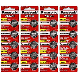 Panasonic CR2032 3 Volt Lithium Coin Battery (20 Batteries)