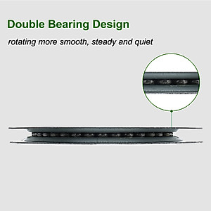 Erfo 16Pack Lazy Susan Turntable Bearings Hardware, 4 Inch Square Swivel Plate, 5/16-Inch Thick Rotating Plate Replacement Parts for DIY Lazy Susan Project Kitchen Storage Rack Serving Trays