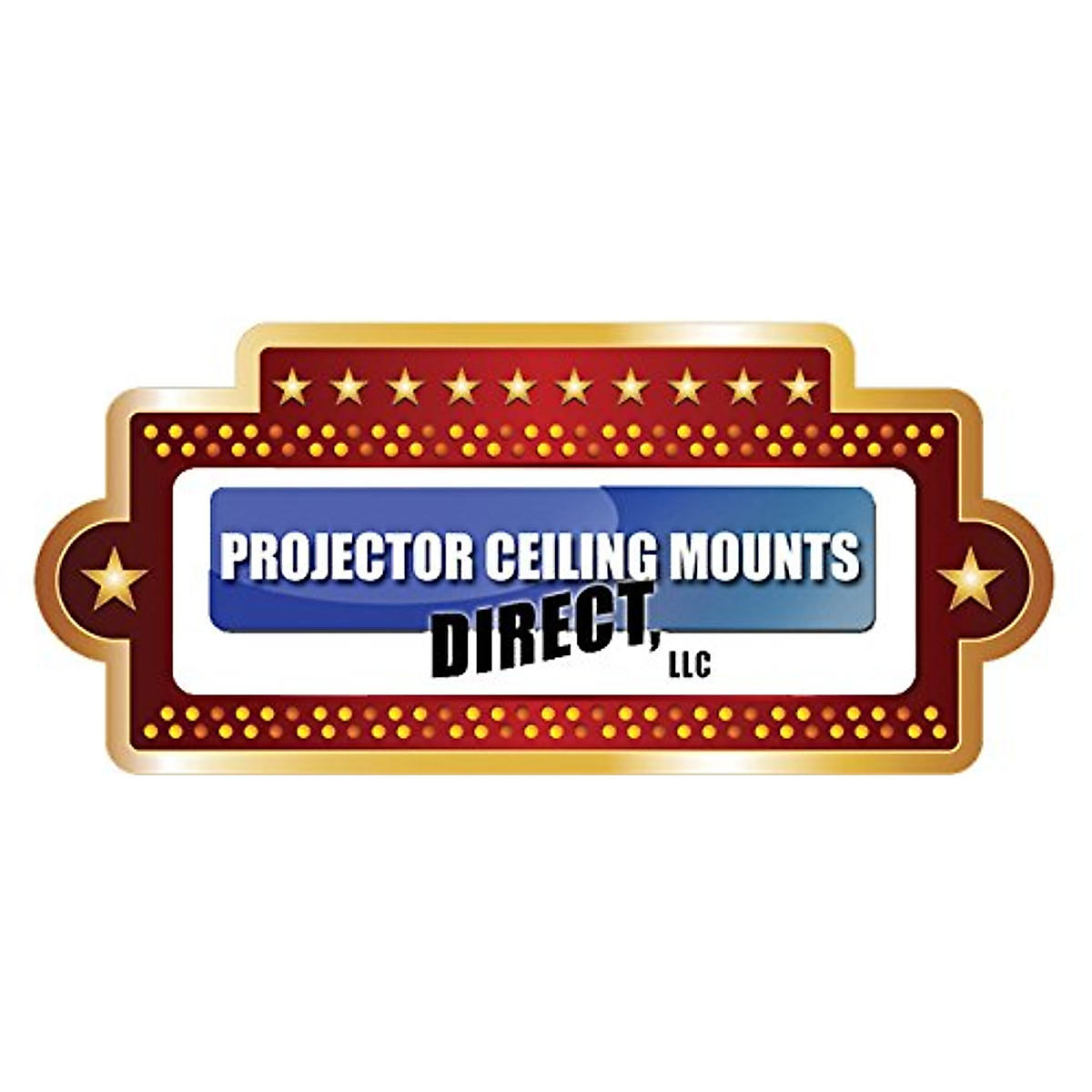 PCMD, LLC. Projector Ceiling Mount Compatible with Epson Home Cinema 4000 4010 Pro Cinema 4050 with Lateral Shift Coupling (Telescoping 13-20-Inch Extension)