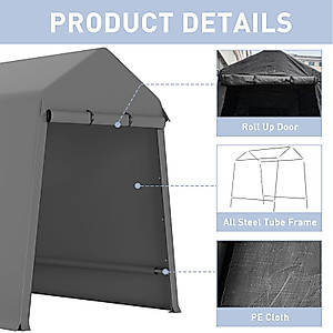 7x12 FT Outdoor Storage Tent - Waterproof & Durable