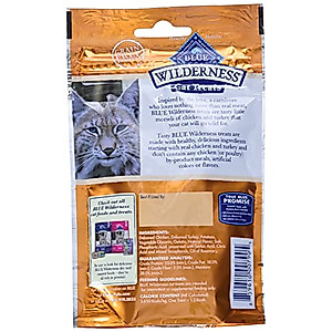 Blue Buffalo Wilderness Grain Free Soft-Moist Cat Treats, Chicken & Turkey 2-oz Bag