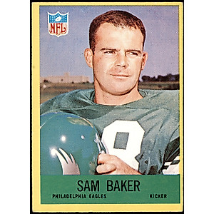 1967 Philadelphia # 134 Sam Baker Philadelphia Eagles (Football Card) VG/EX Eagles Oregon St