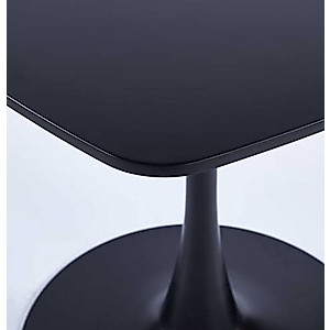 Tidyard Special Dining Table,MDF Dining Table, Kitchen Table,Black,exective Desk for Dining Room, Restaurant, Cafe, Bistro, Home Furniture