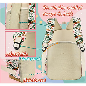 Leaper Floral School Backpack College Bookbag Shoulder Bag Satchel Daypack Pink