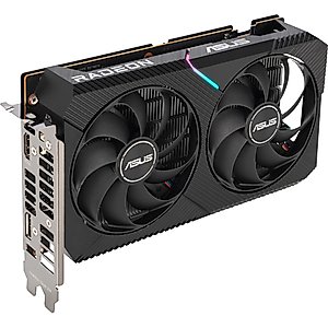ASUS Dual AMD Radeon RX 6400 Gaming Graphics Card (AMD RDNA 2, PCIe 4.0, 4GB GDDR6 Memory, HDMI 2.1, DisplayPort 1.4a, Axial-tech Fan Design, 0dB Technology)