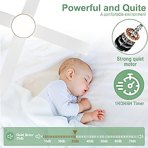 SNJ White Ceiling Fan with Light, 52" Ceiling Fans with Lights and Remote, Ceiling Fan for Indoor Bedroom, Dimmable, Quiet DC Motor, 4 Wooden Blades