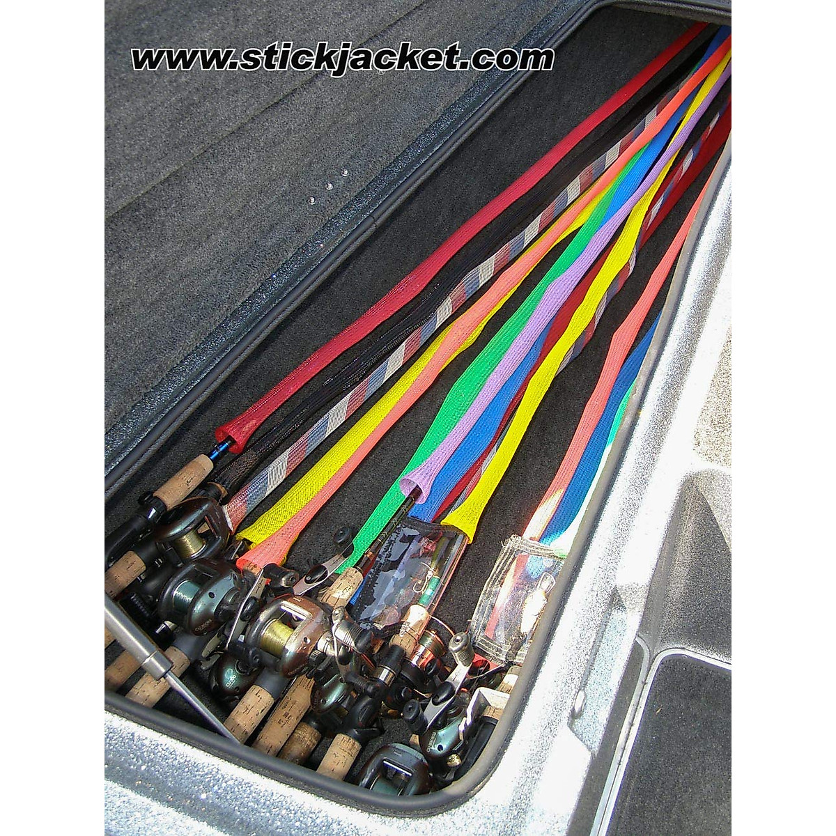 RITE-HITE Orin Briant Stick Jacket Fishing Rod Covers - Casting Stick Jacket, comes in a variety of colors; Keep your rod safe and from getting tangled (Blue)