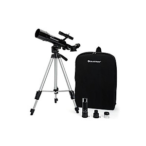 Celestron - 50mm Travel Scope - Portable Refractor Telescope - Fully-Coated Glass Optics - Ideal Telescope for Beginners - BONUS Astronomy Software Package