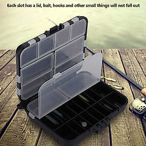 Jacksking Lure Box, 26 Slots Fishing Baits Box Lures Holder Hooks Tackle Storage Case Accessory