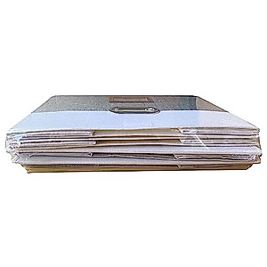 Yawinhe 4-Pack Storage Boxes with Lids, Storage Baskets Cubes, 13x9x7.9Inch, Fabric Storage Bins Organizer Containers with Dual Leather Handles for Home Bedroom Closet Office White/Grey