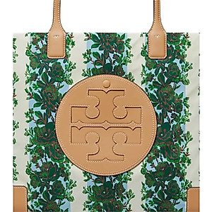 Tory Burch Women's Ella Printed Tote, Rayure Fleurie, One Size