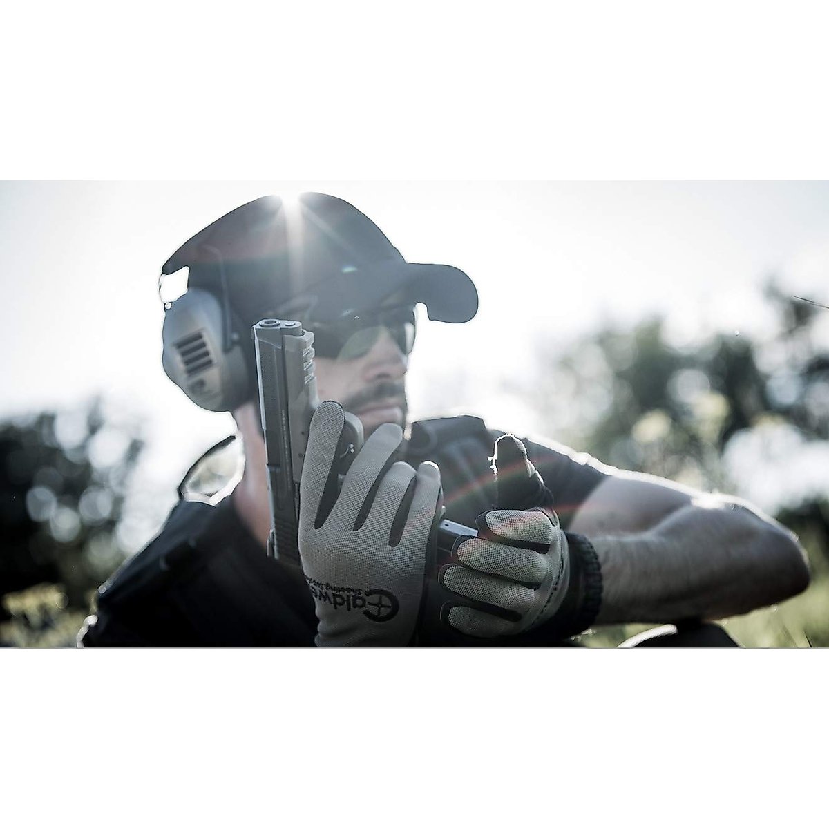 Caldwell Small/Medium Ultimate Shooting Golves with Breathable Material, Padding, and Touch Control for for Target Shooting, Range, and Hunting