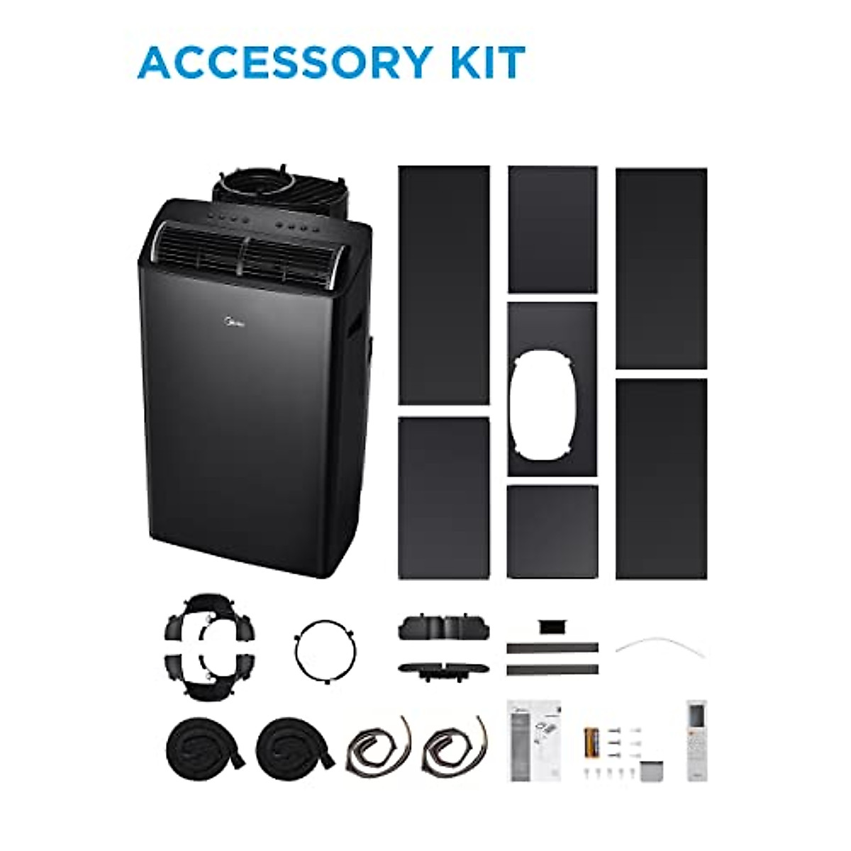 Midea Duo 12,000 BTU (10,000 BTU SACC) HE Inverter Ultra Quiet Portable Air Conditioner, Cools up to 450 Sq. Ft., Works with Alexa/Google Assistant, Includes Remote Control & Window Kit