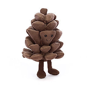 Jellycat Amuseables Pine Cone Stuffed Toy, 6 inches | Winter Plush and Décor