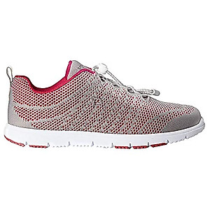 Propét Womens Travel Walker Evo Sneaker, Grey/Crimson,7 XX-Wide