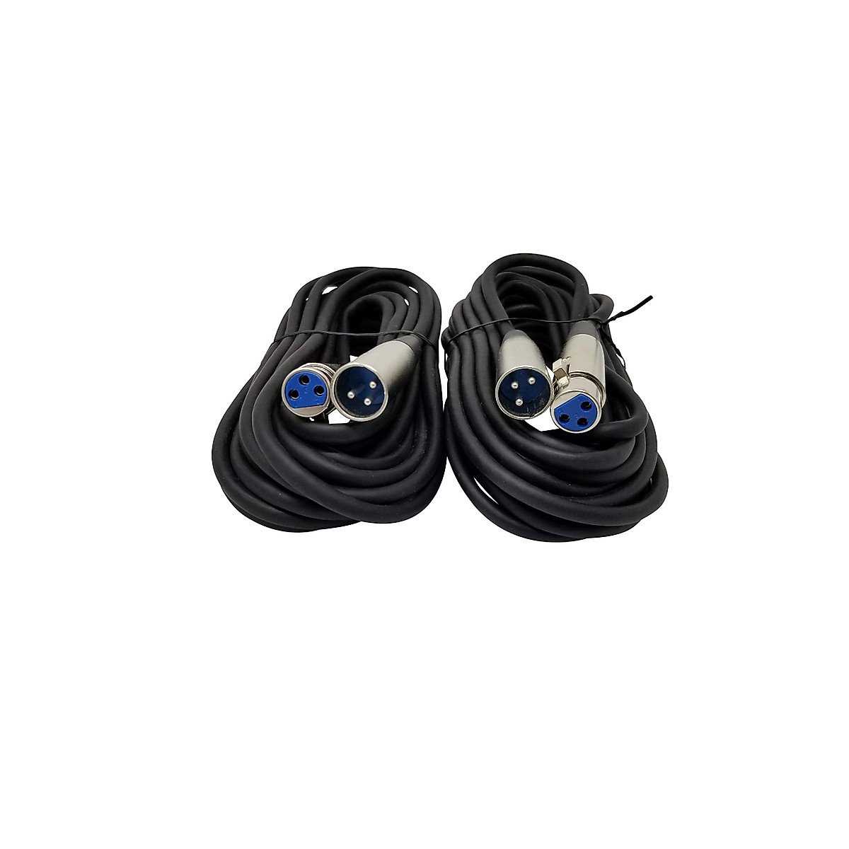 Your Cable Store XLR Mic Cable Kit Two 10 Foot, Two 15 Foot, Two 25 Foot and Two 50 Foot XLR Patch Cables
