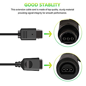 Xahpower 4Pack 6Ft N64 Controller Extension Cable Cord for Nintendo 64 N64 Controller