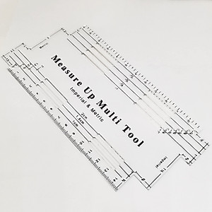 HONEYSEW Measure Up Multi Tool for Sewing Both Imperial and Metric Measurements