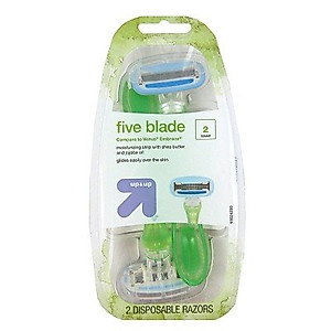 Womens 5 Blade Disposable Razor - 2ct - Up&up153 (Compare to Venus Embrace)