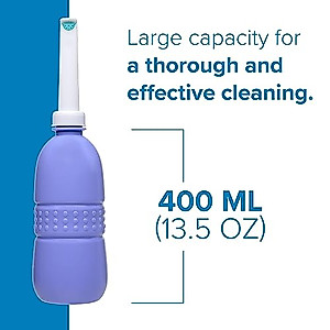 Brondell GoSpa Travel Bidet GS-70 Easy-to-use Portable Bidet with Convenient Nozzle Storage, Travel Bag, 400 ml Capacity, and Angled Nozzle Spray